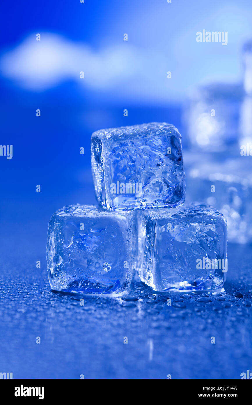 cold, wet, cool, water, ice, close, blue, objects, liquid, isolated ...