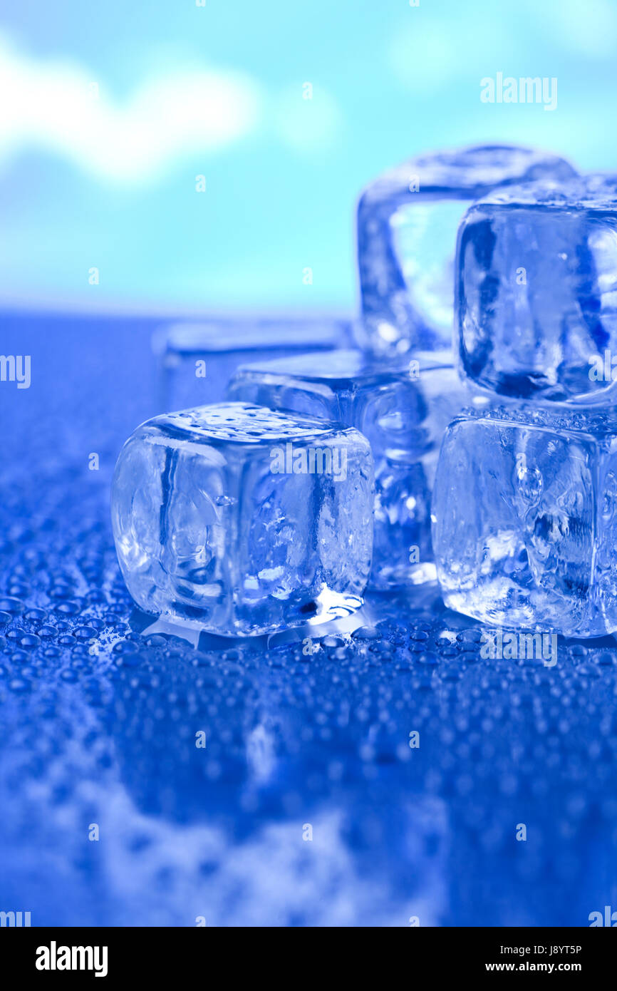 cold, wet, cool, water, ice, close, blue, objects, liquid, isolated ...