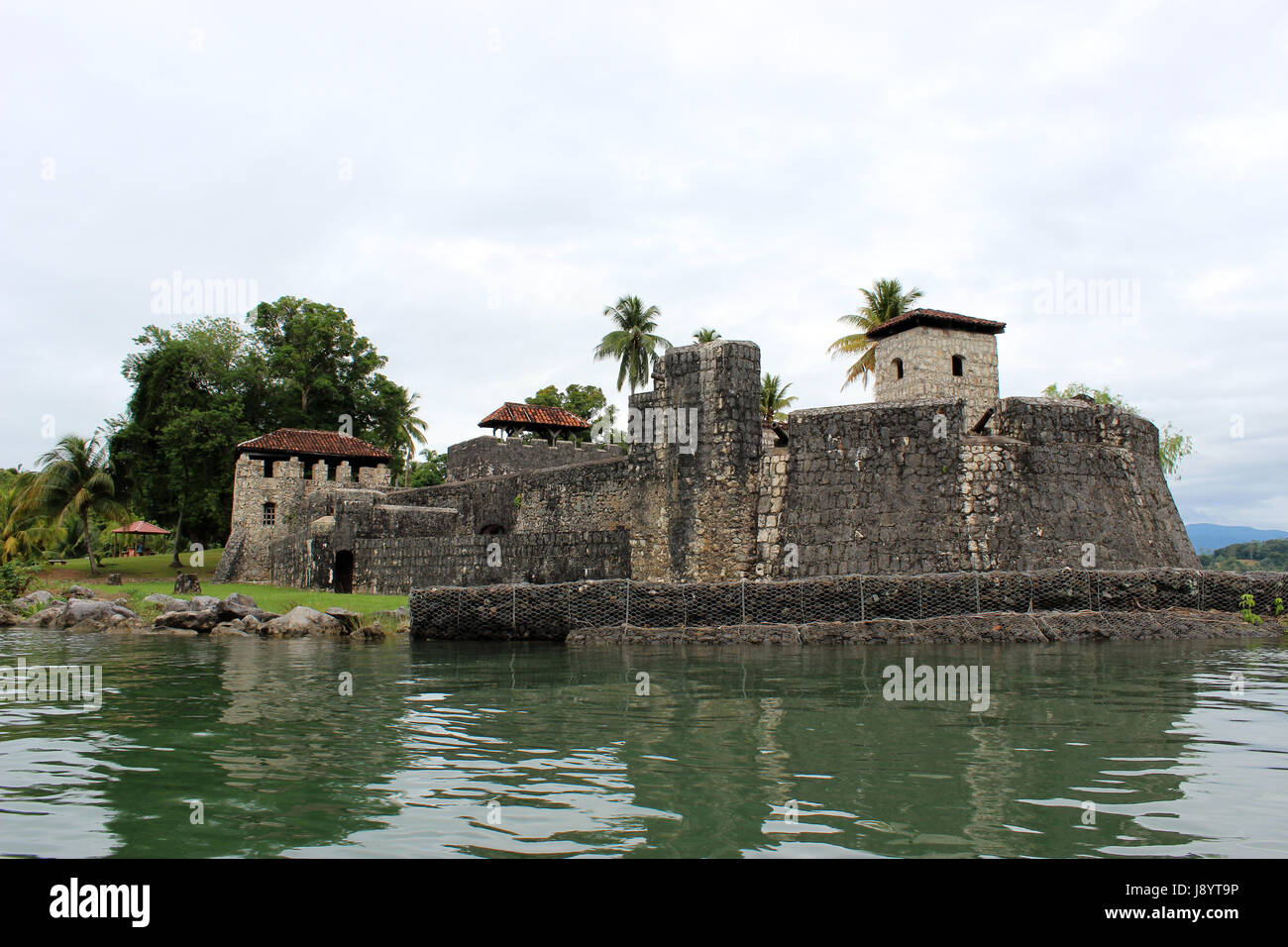 Fort Colonial of the Caribbean in Guatemala, San Felipe Castle gave ...