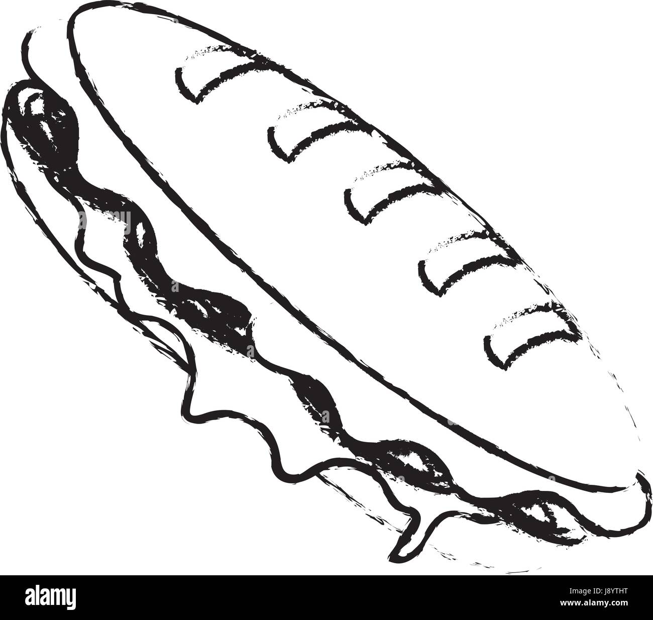 figure delicious sandwich fast food meal Stock Vector Image & Art - Alamy