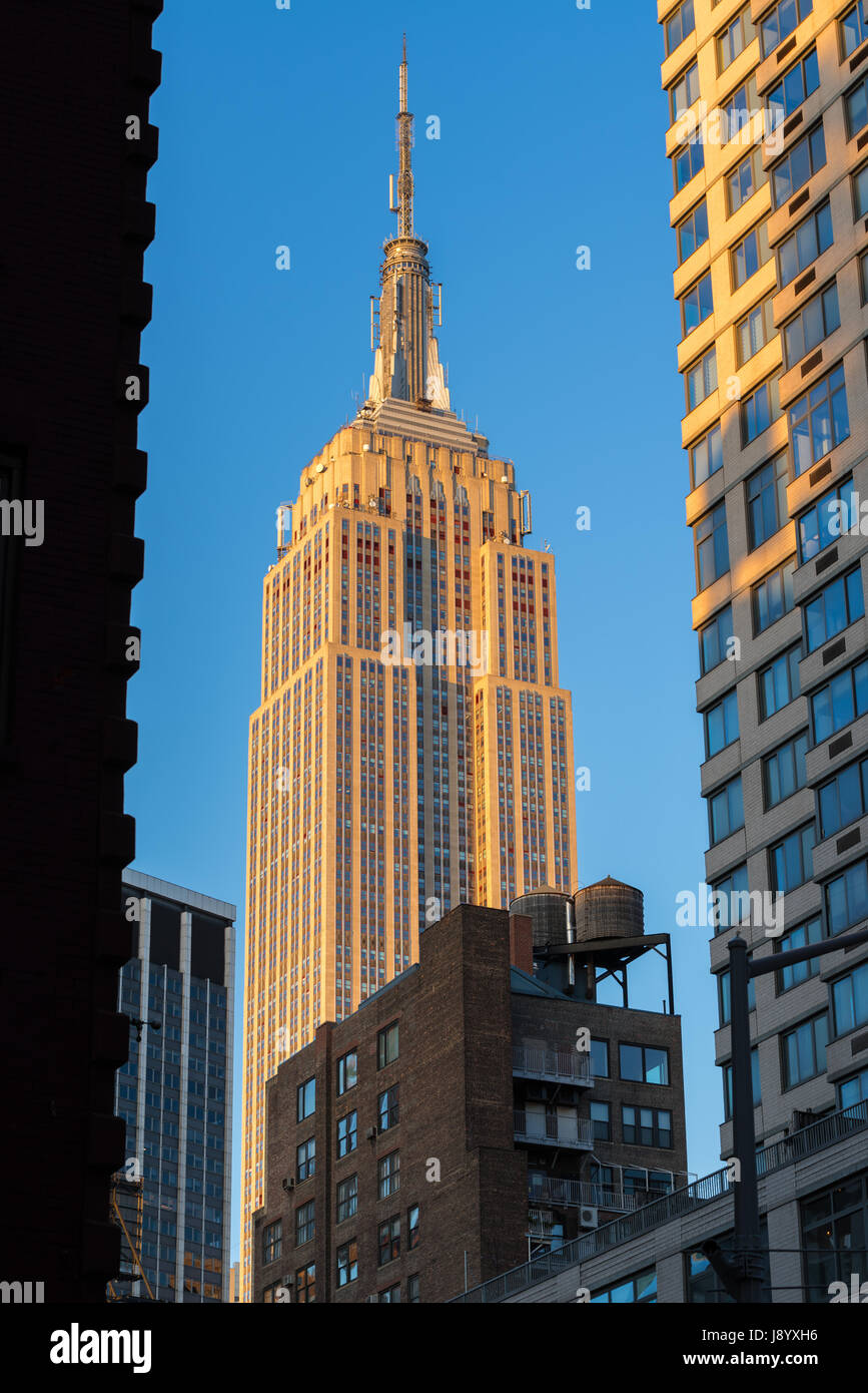Empire State Building At Sunset