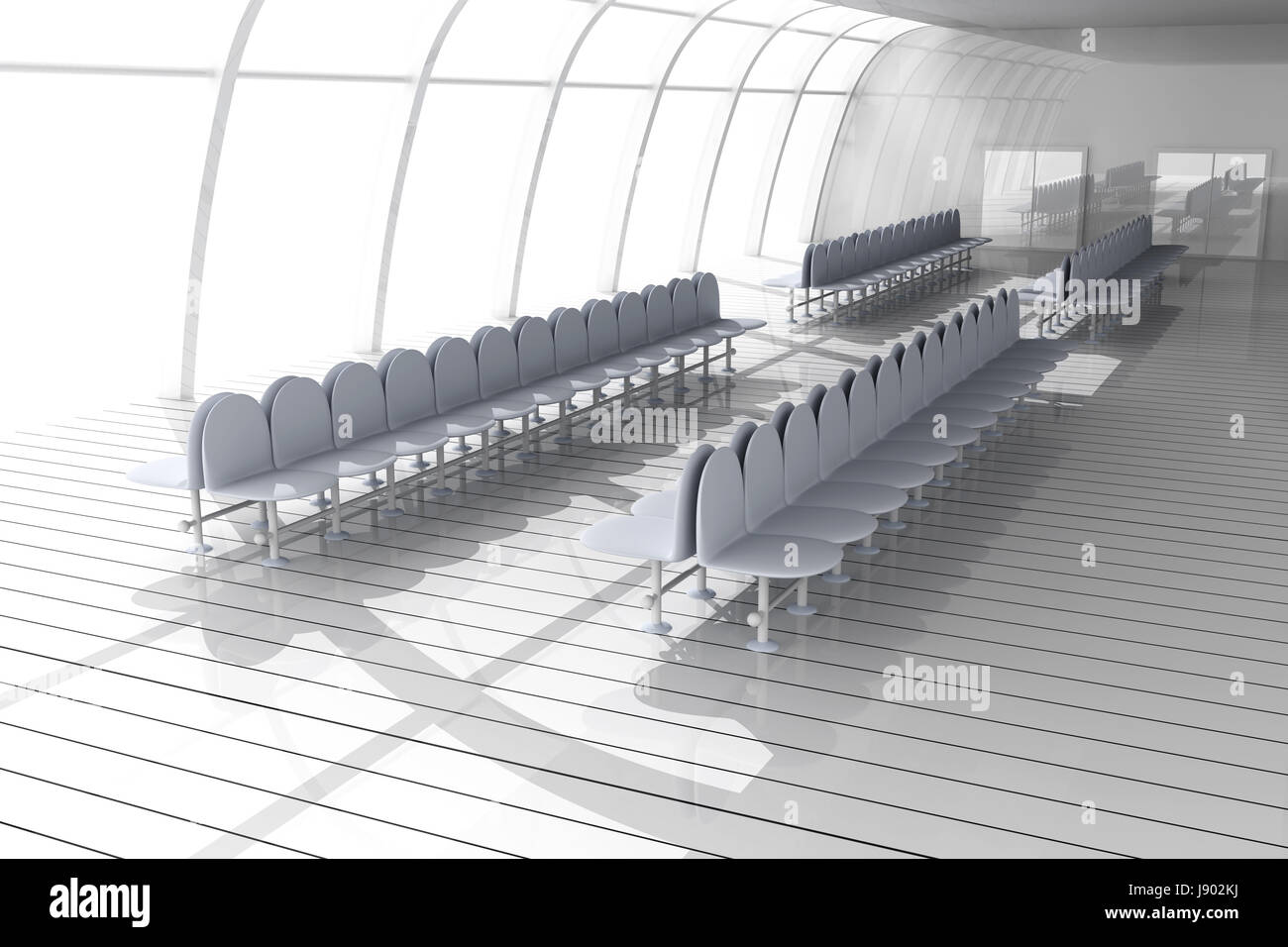 wait, waiting, station, hall, corridor, inside, space, graphic, modern ...