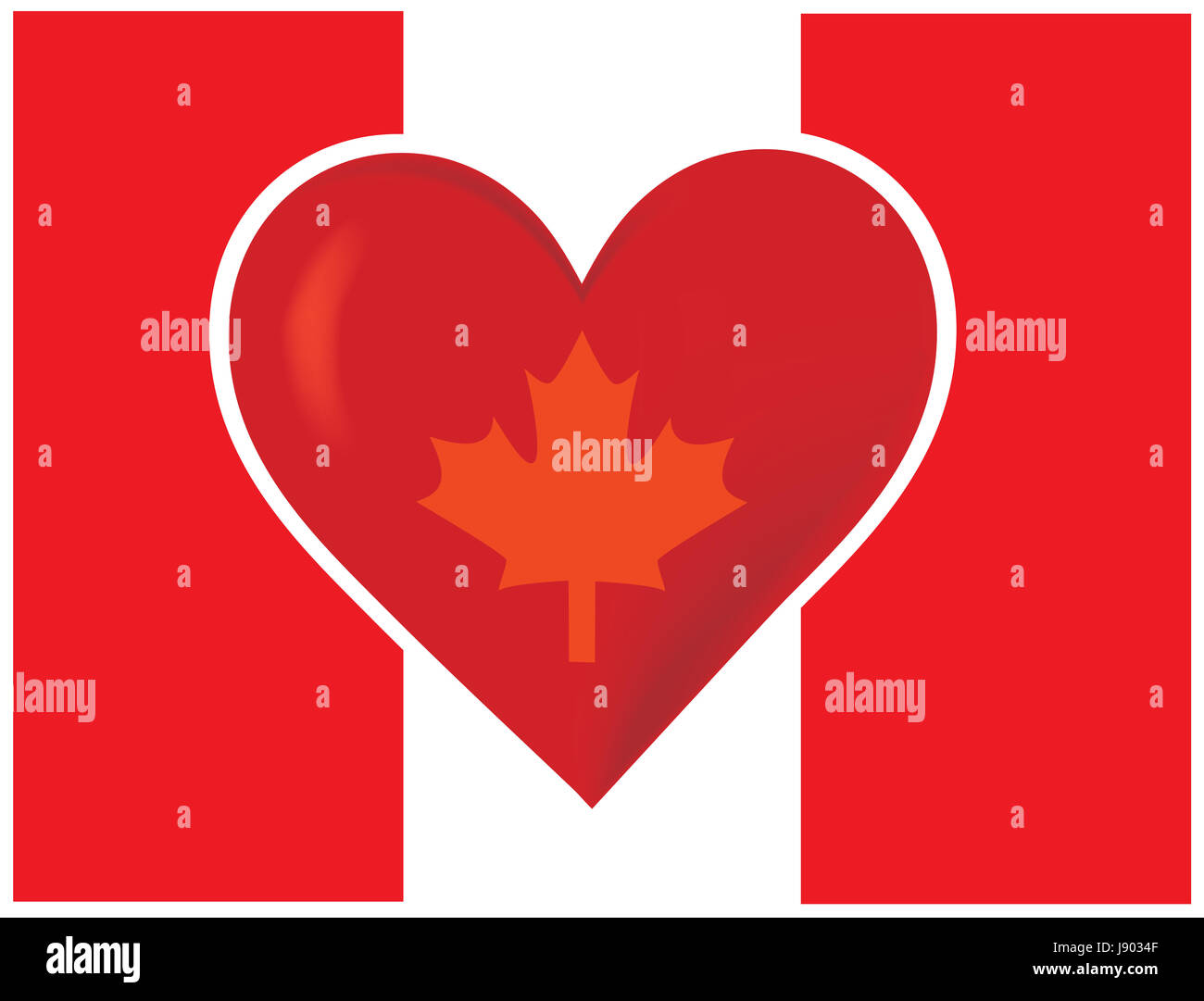 emblem, canada, flag, country, pride, nationality, patriotic, heart ...