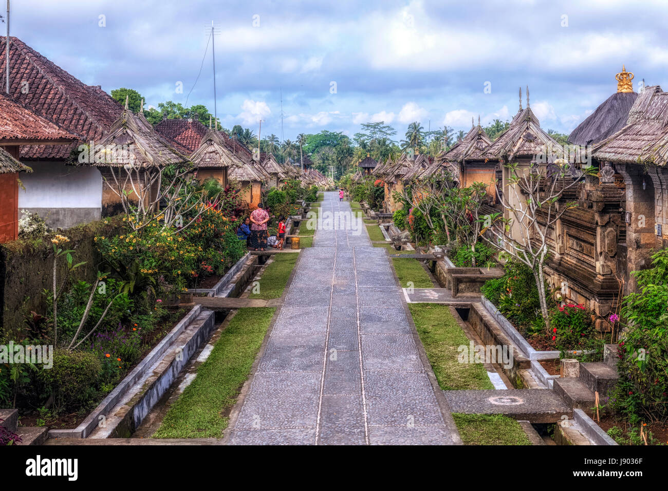traditional village of Penglipuran, Bangli, Bali, Indonesia, Asia Stock ...