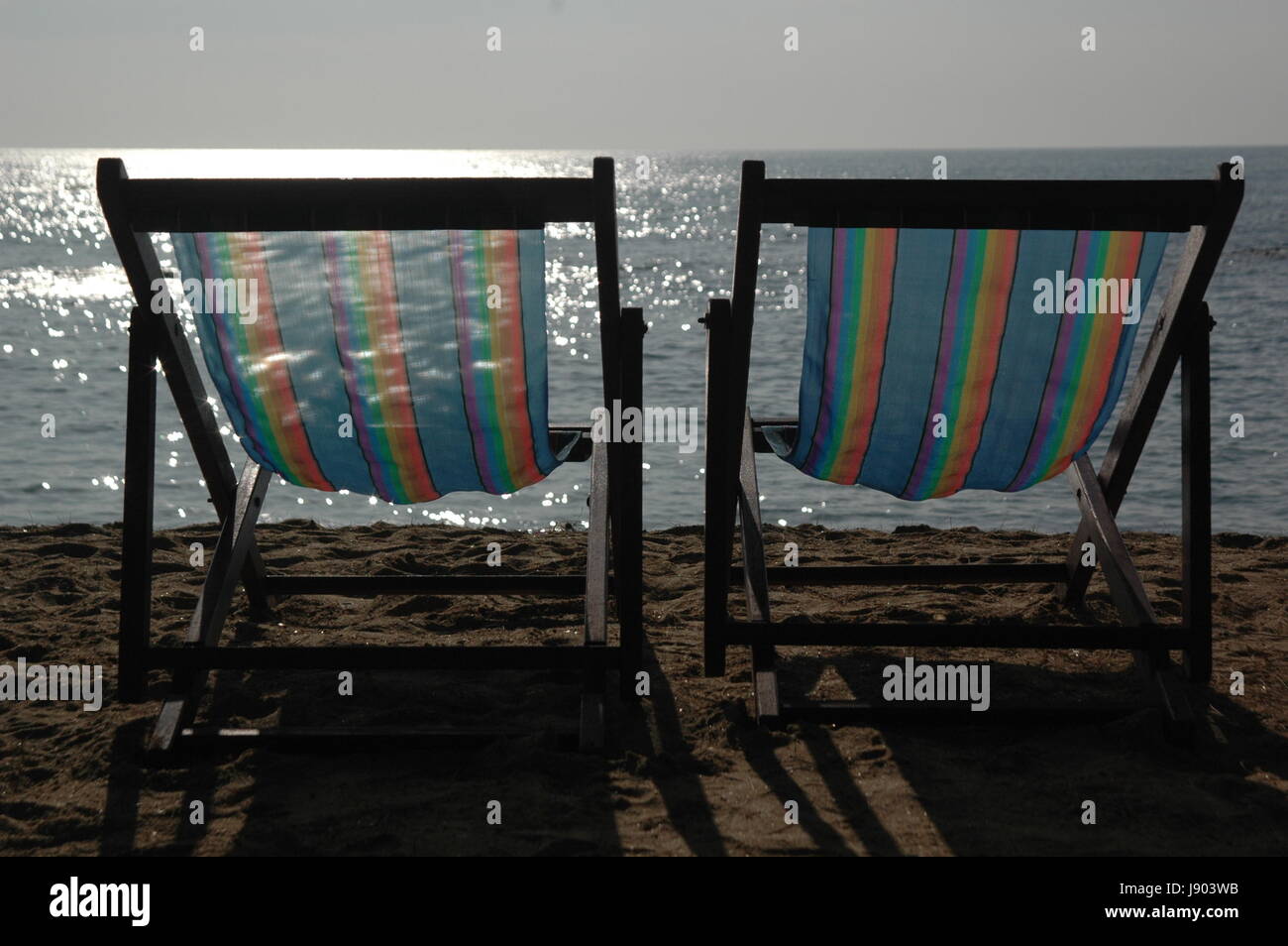 beach, seaside, the beach, seashore, waves, reclining chair, salt water ...