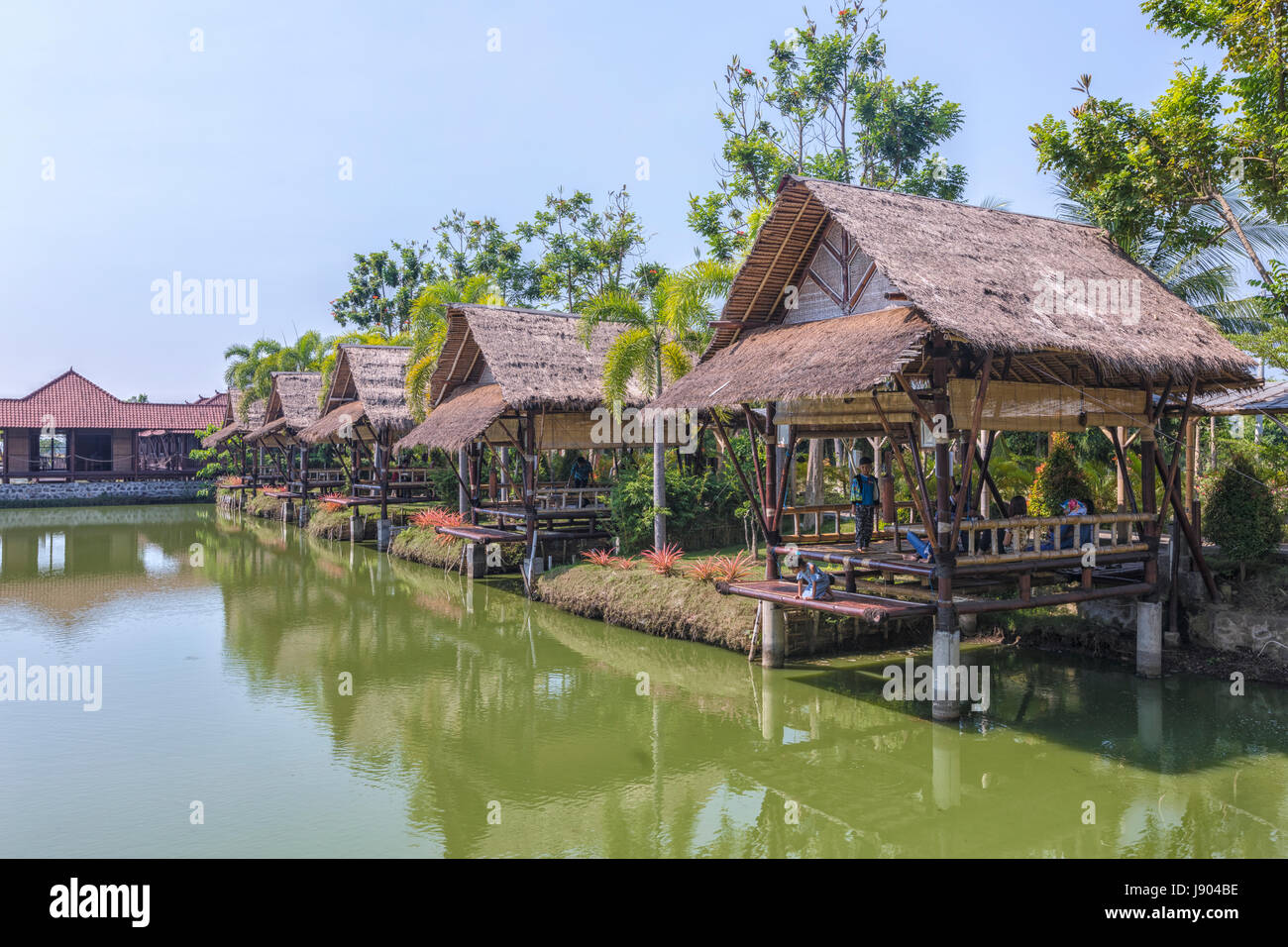 bamboo huts near Besuki, Java, Indonesia, Asia Stock Photo - Alamy