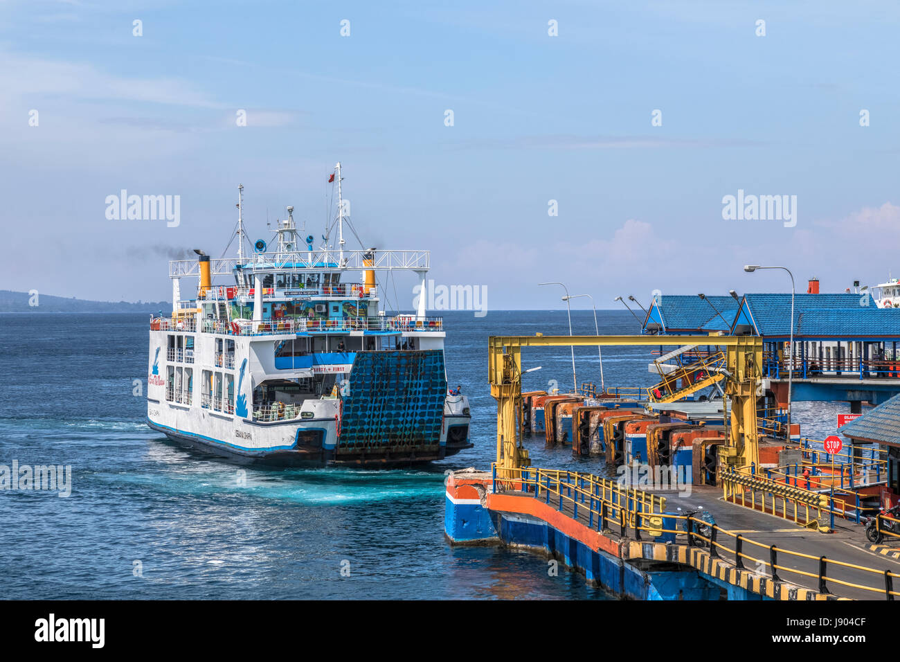 Banyuwangi Ketapang Harbour, Ketapang, Java, Indonesia, Asia Stock ...