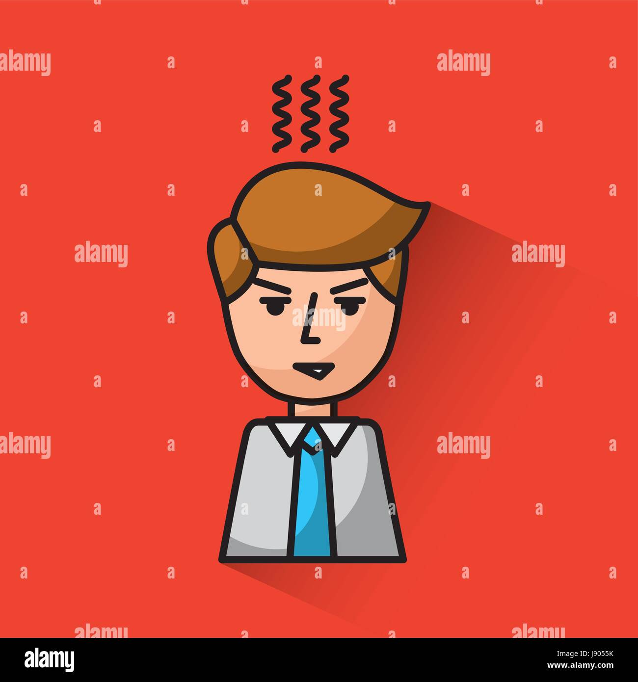 Group angry young people Stock Vector Images - Alamy