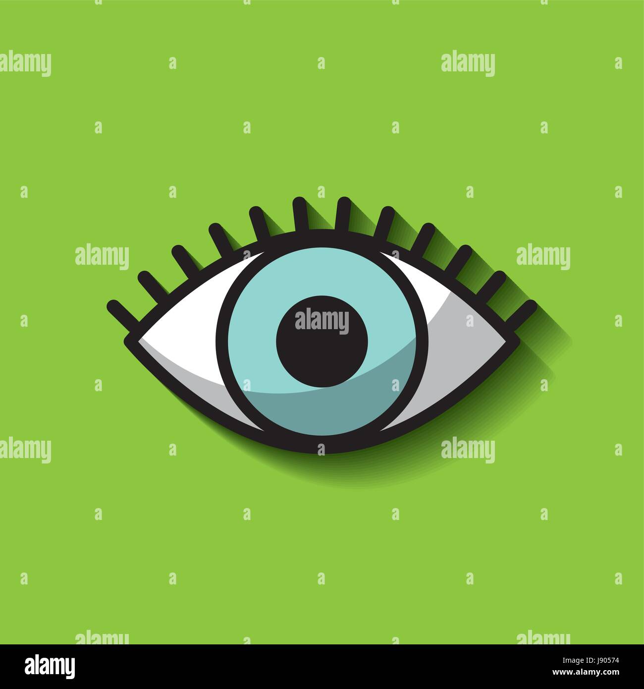 single blue eye image Stock Vector Image & Art - Alamy