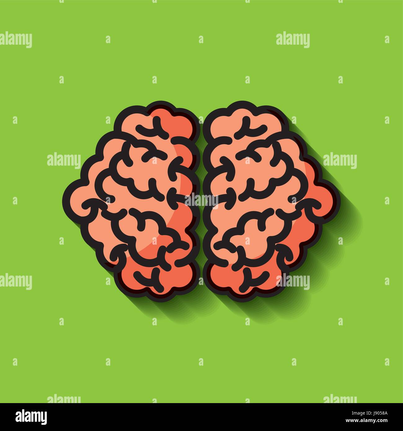human brain concept image Stock Vector Image & Art - Alamy