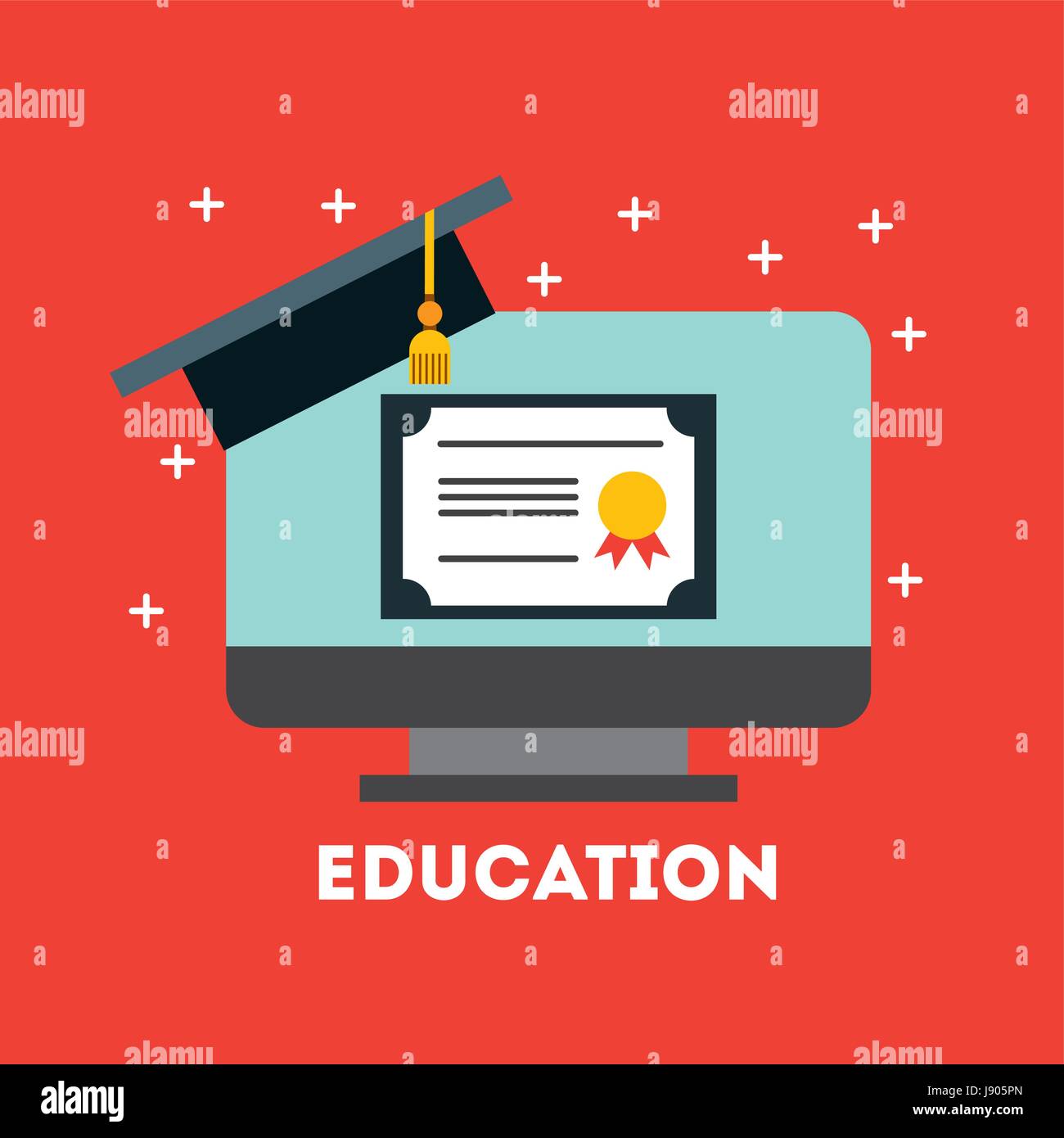 student graduate flat Stock Vector Image & Art - Alamy