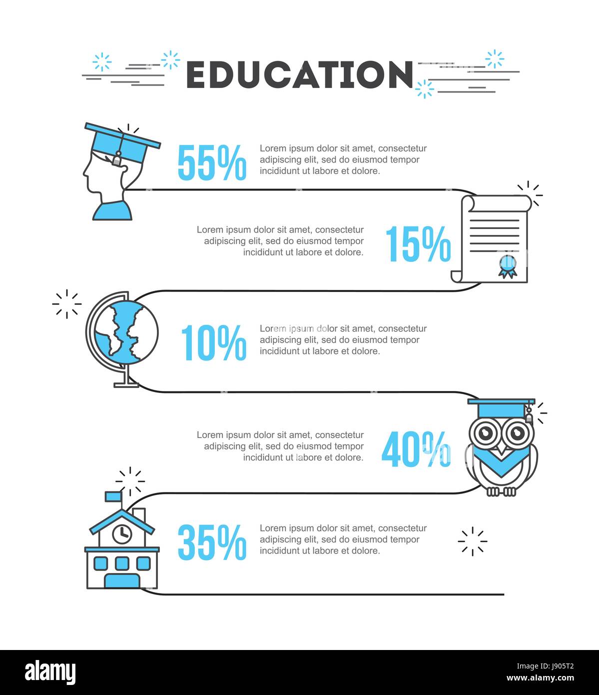 Mind map education Stock Vector Images - Alamy