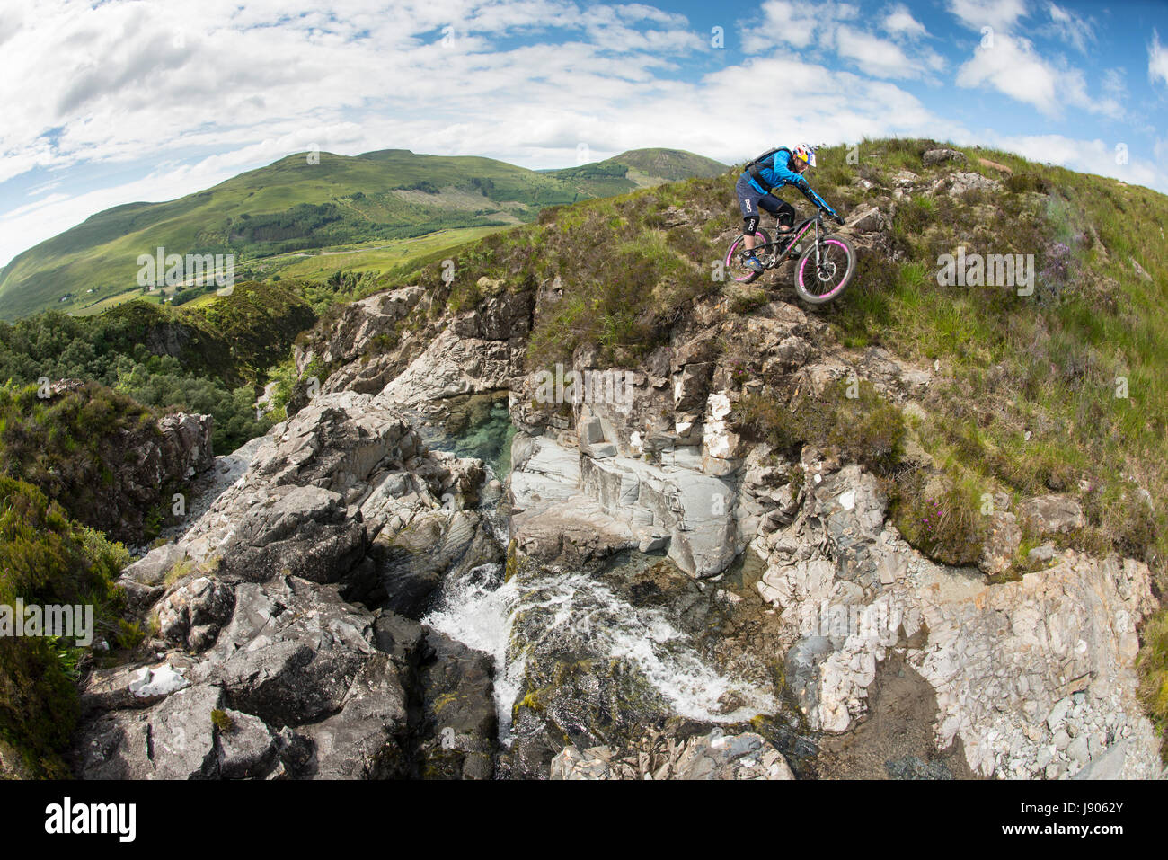 Danny MacAskill on set for The Ridge video Stock Photo - Alamy