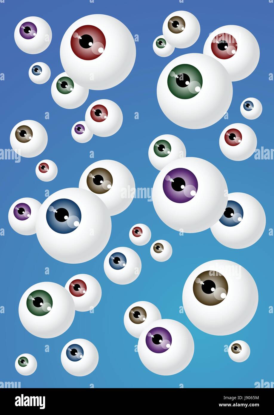 A crowd of cartoon eyeballs Stock Vector Image & Art - Alamy