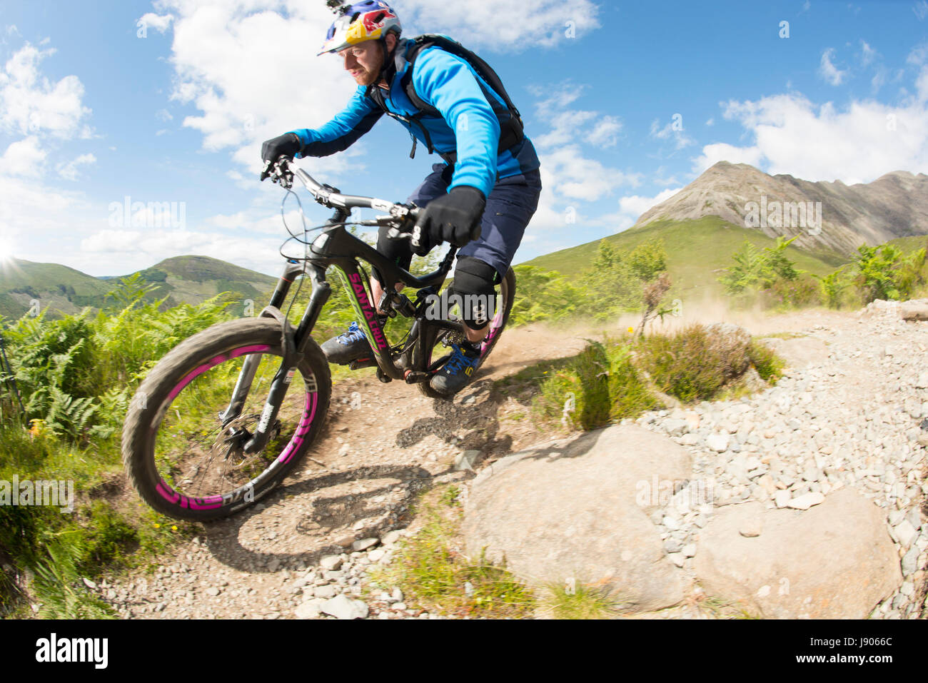 Danny MacAskill on set for The Ridge video Stock Photo - Alamy