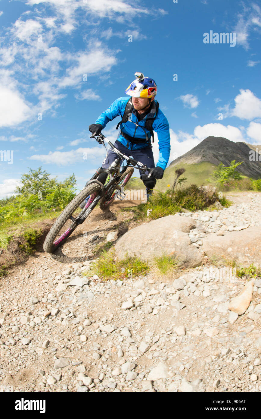 Danny MacAskill on set for The Ridge video Stock Photo - Alamy