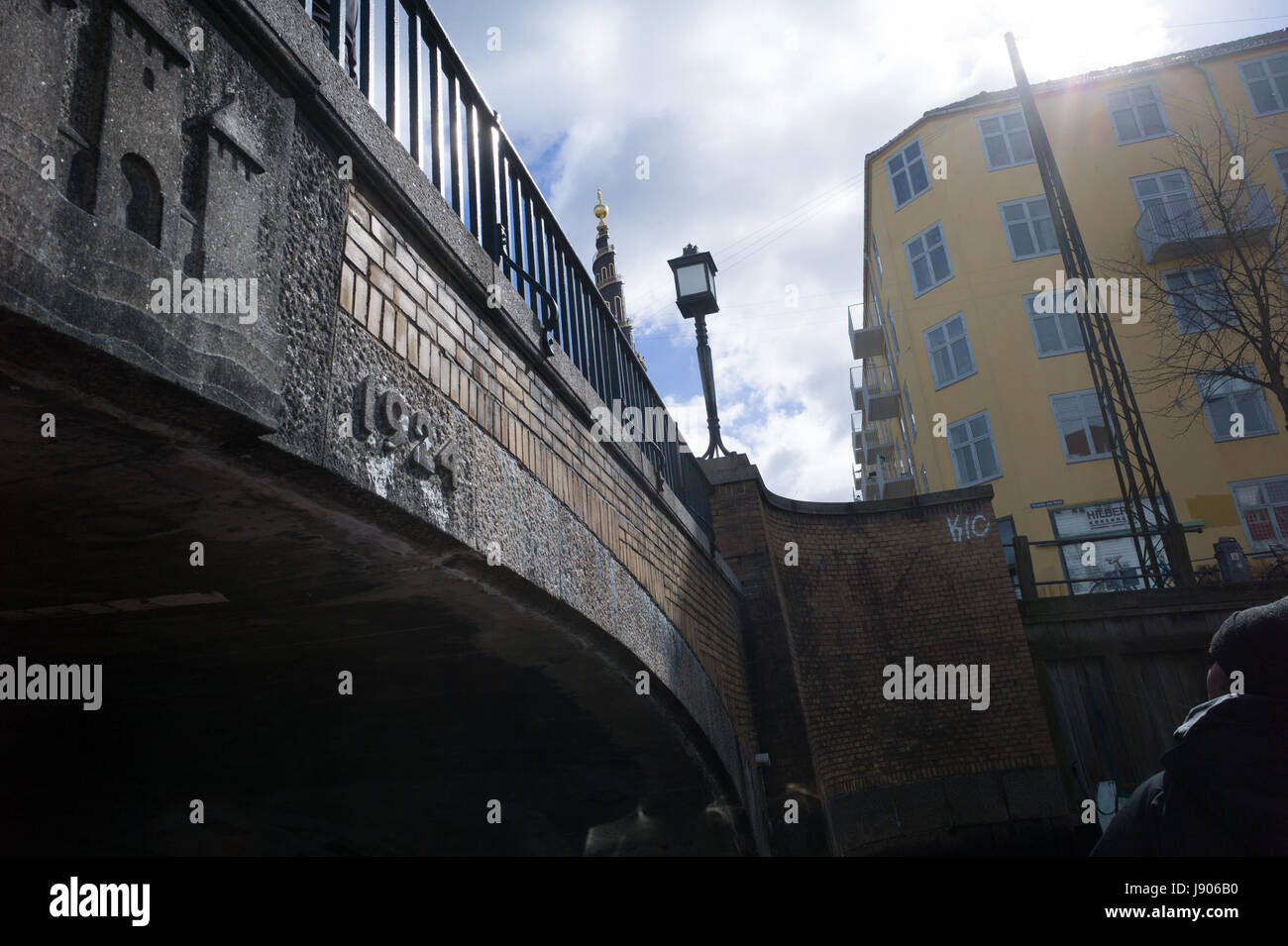 storm bridge , an arc bridge in Copenhage, Denmark Stock Photo - Alamy