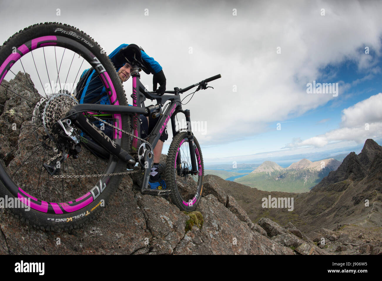 Danny MacAskill on set for The Ridge video Stock Photo - Alamy