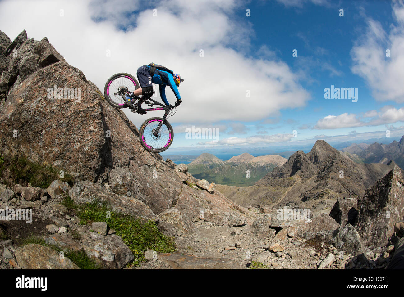 Danny MacAskill on set for The Ridge video Stock Photo - Alamy