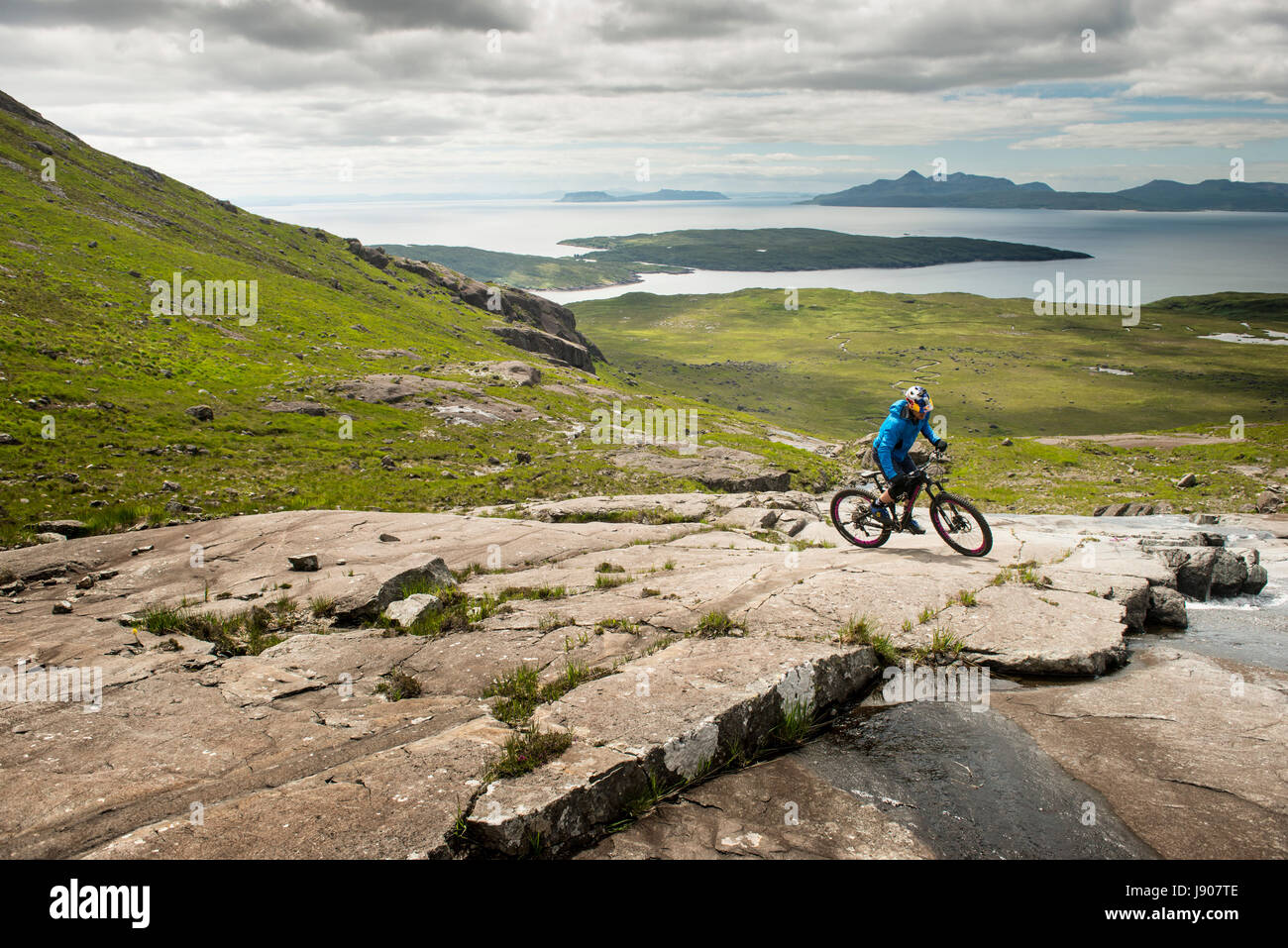 Danny MacAskill on set for The Ridge video Stock Photo - Alamy
