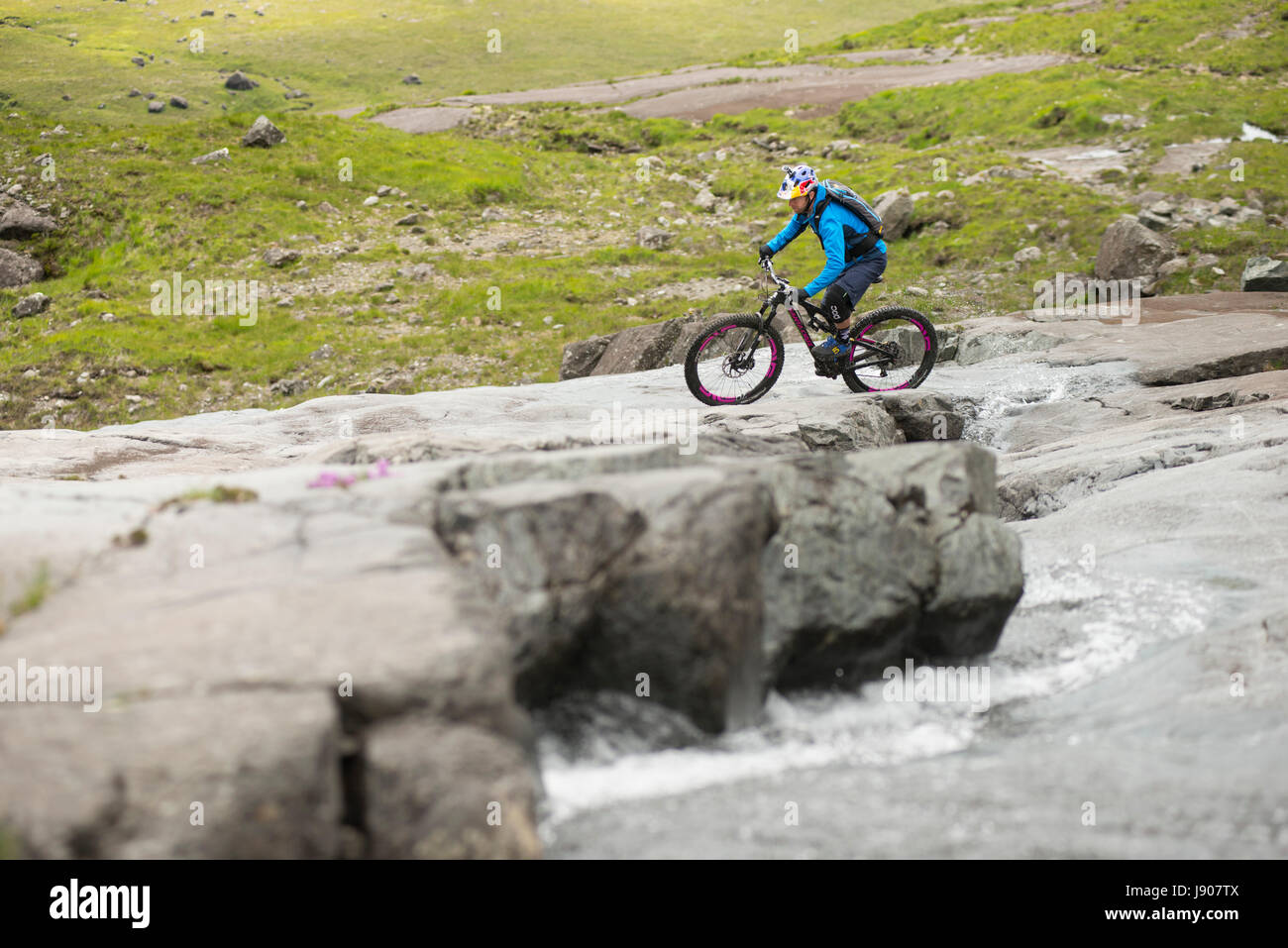 Danny MacAskill on set for The Ridge video Stock Photo - Alamy