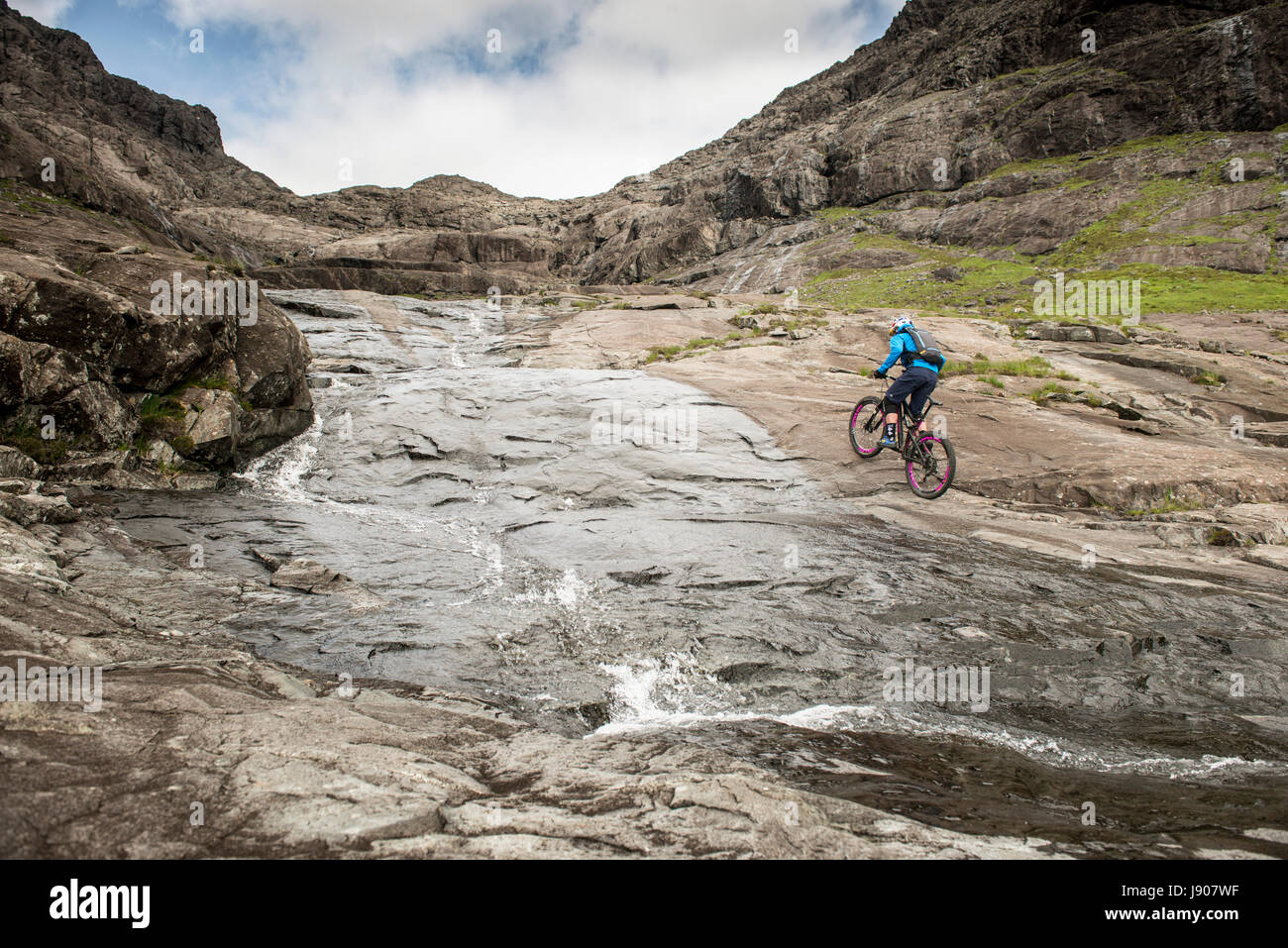 Danny MacAskill on set for The Ridge video Stock Photo - Alamy