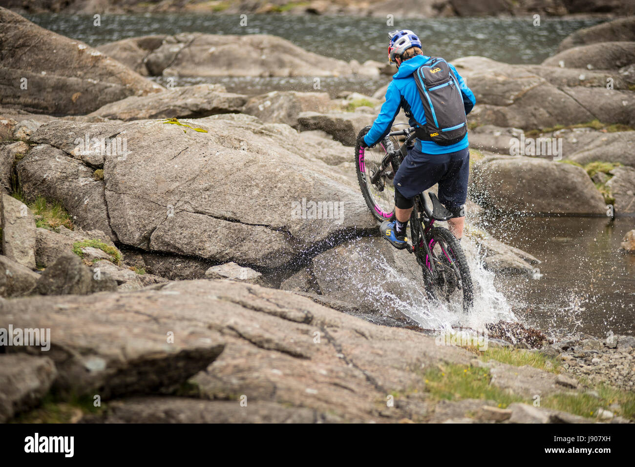 Danny MacAskill on set for The Ridge video Stock Photo - Alamy
