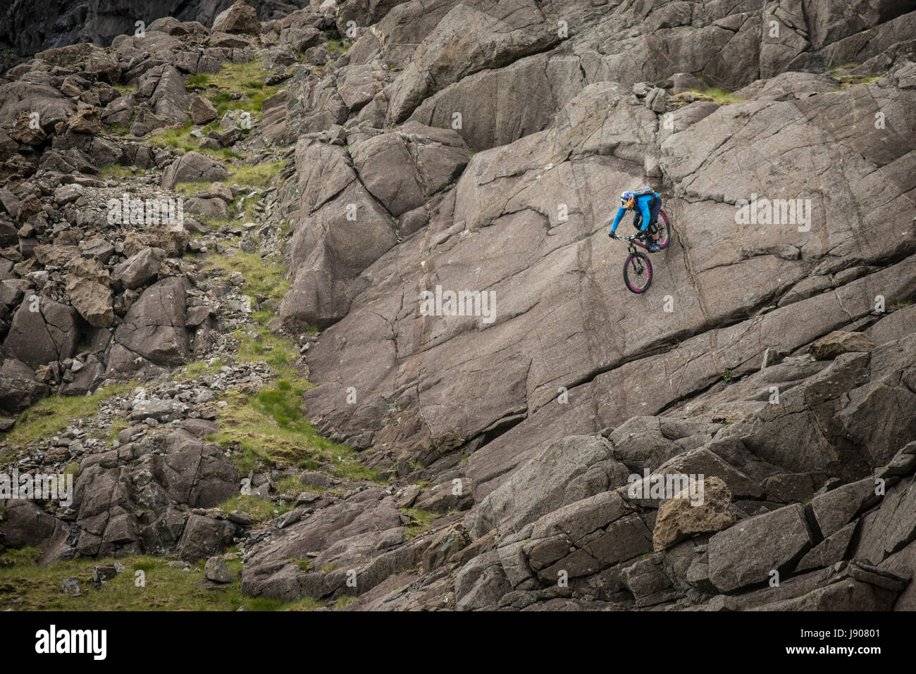Danny MacAskill on set for The Ridge video Stock Photo - Alamy