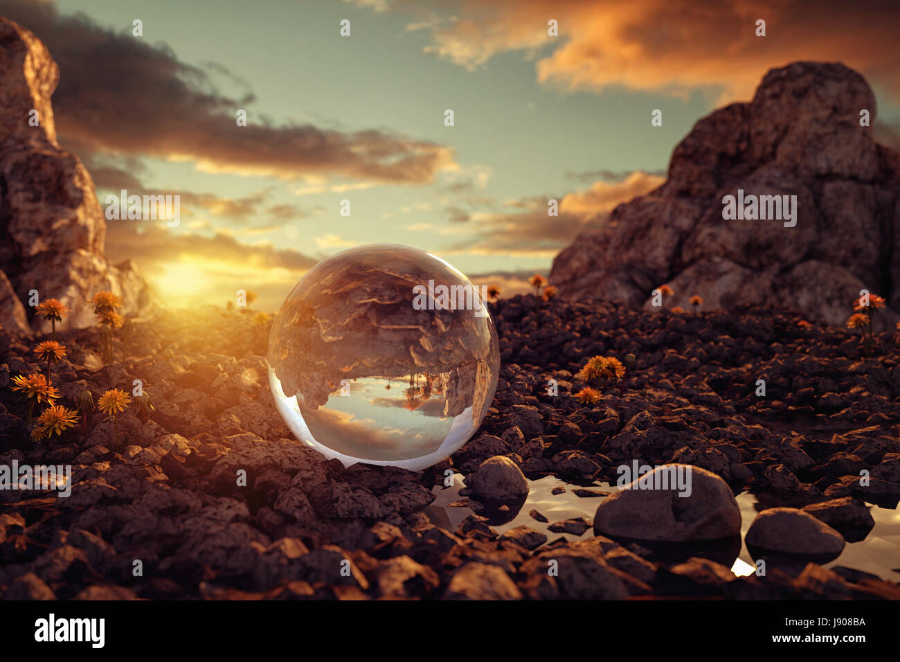 Crystall ball environment hi-res stock photography and images - Alamy