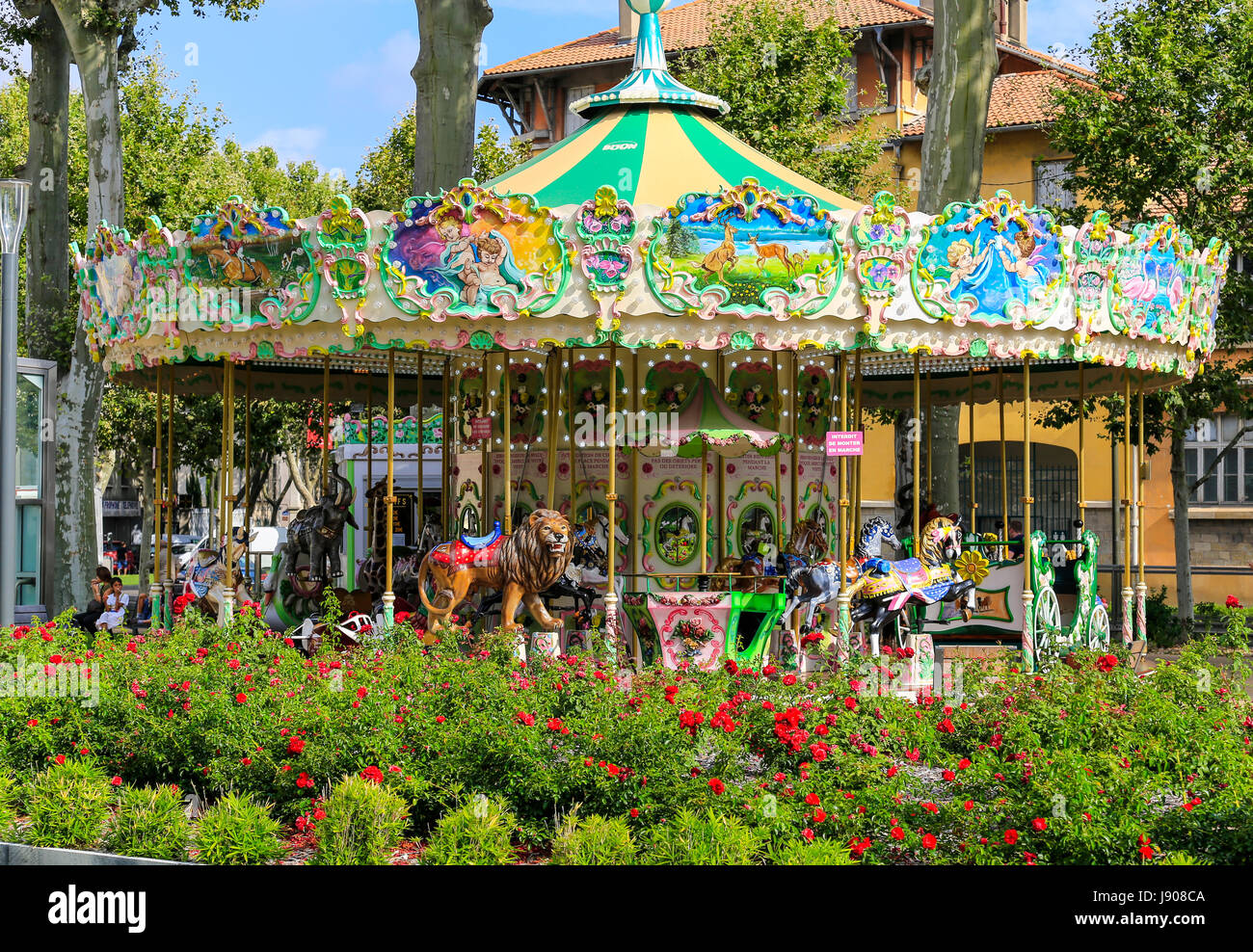 Antique park ride hi-res stock photography and images - Alamy