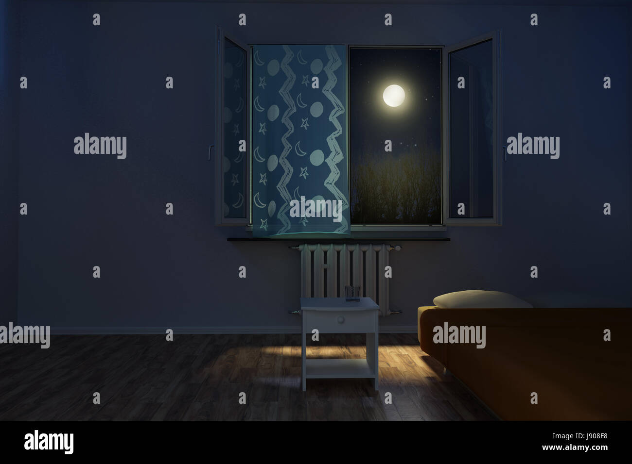 Bedroom Moonlight High Resolution Stock Photography and Images - Alamy