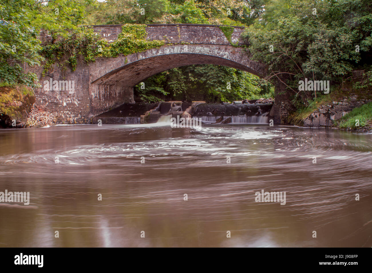 Eggesford bridge crossing the river Taw in mid Devon Stock Photo - Alamy