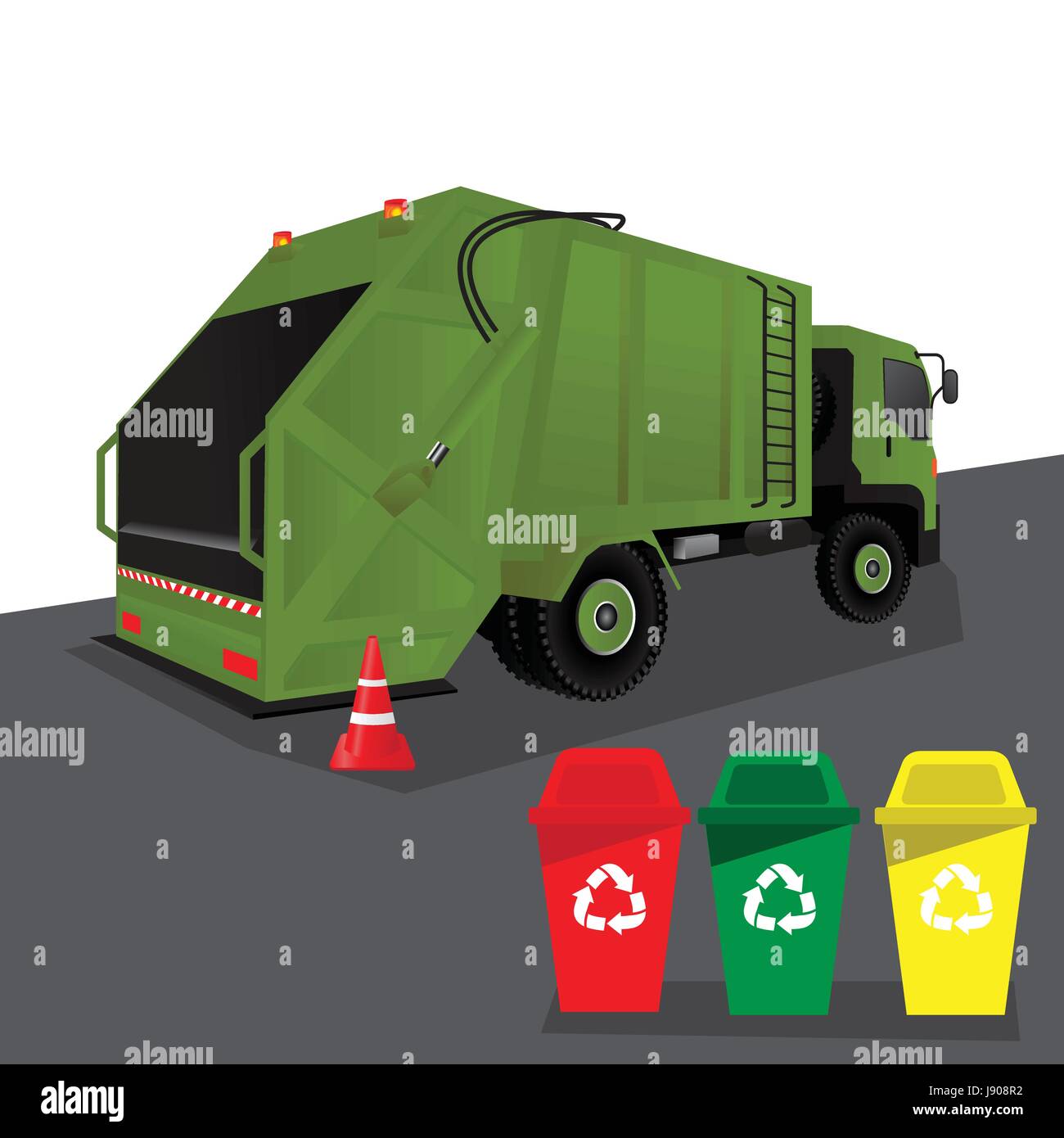 Cartoon Garbage Truck High Resolution Stock Photography and Images - Alamy