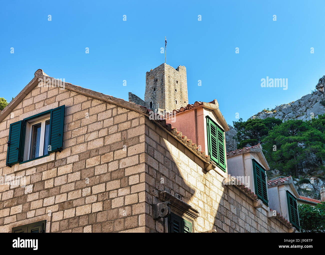 Mirabella fortress at Omis, Croatia Stock Photo - Alamy