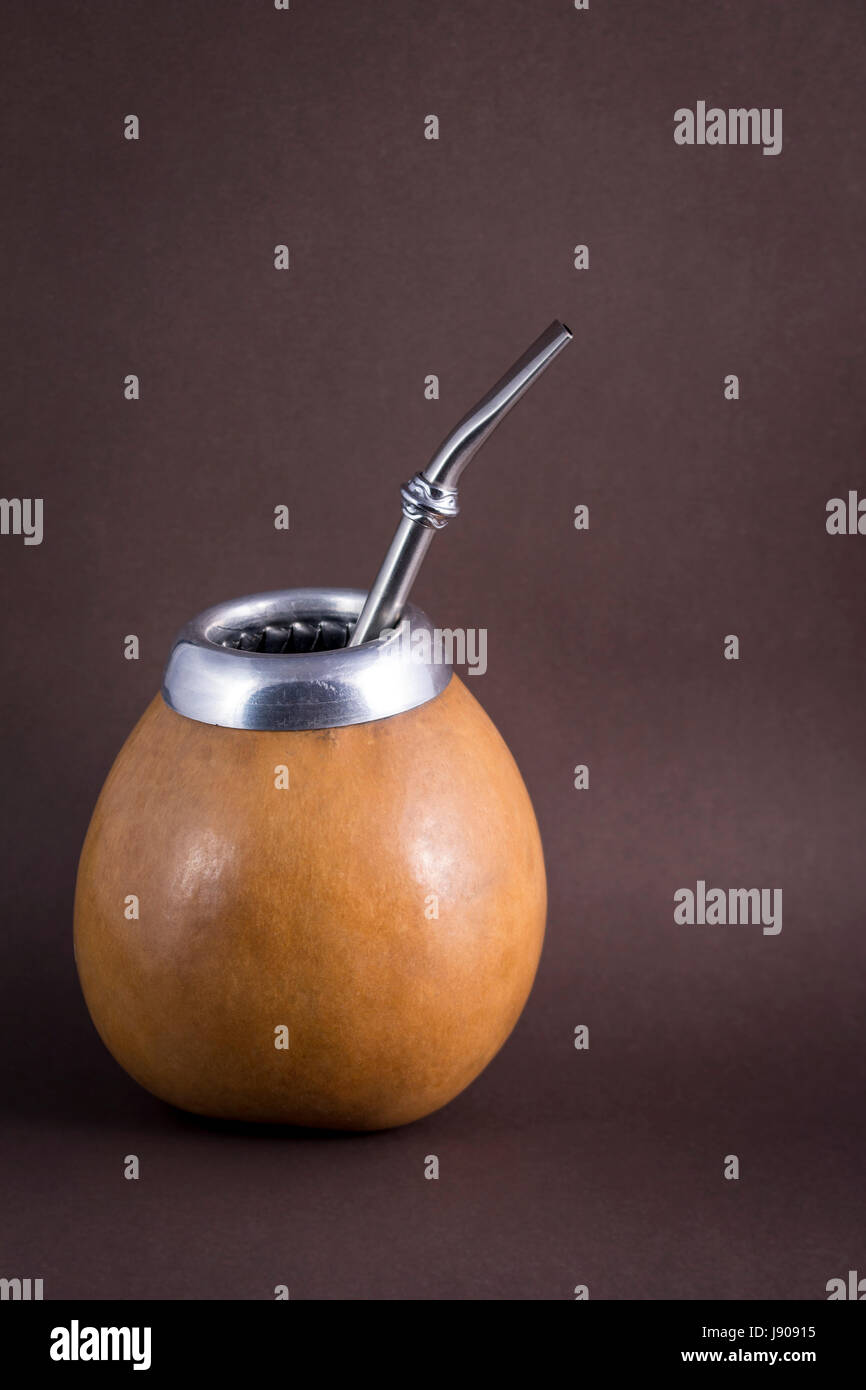 yerba mate in calabash Stock Photo - Alamy