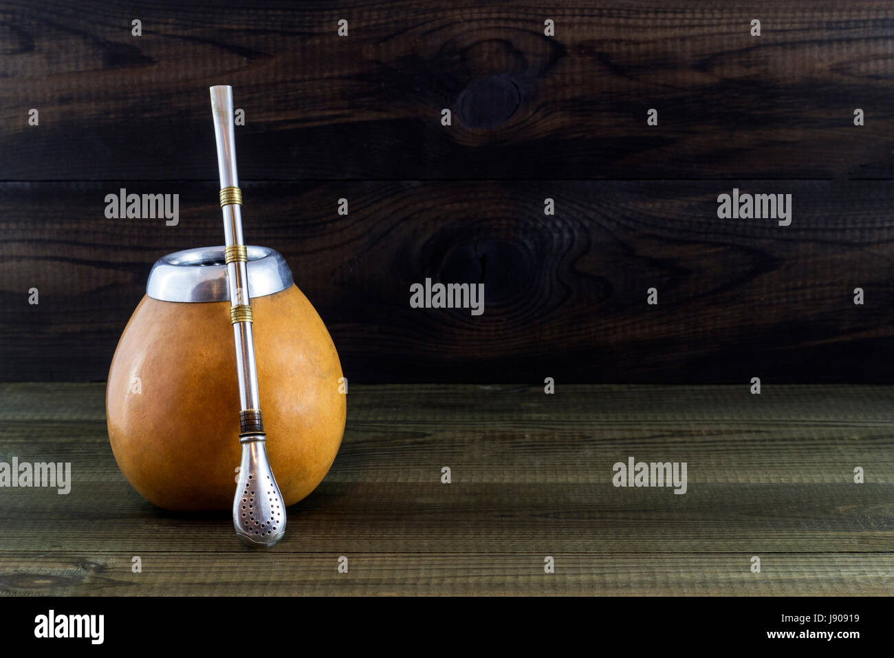 yerba mate in calabash Stock Photo - Alamy