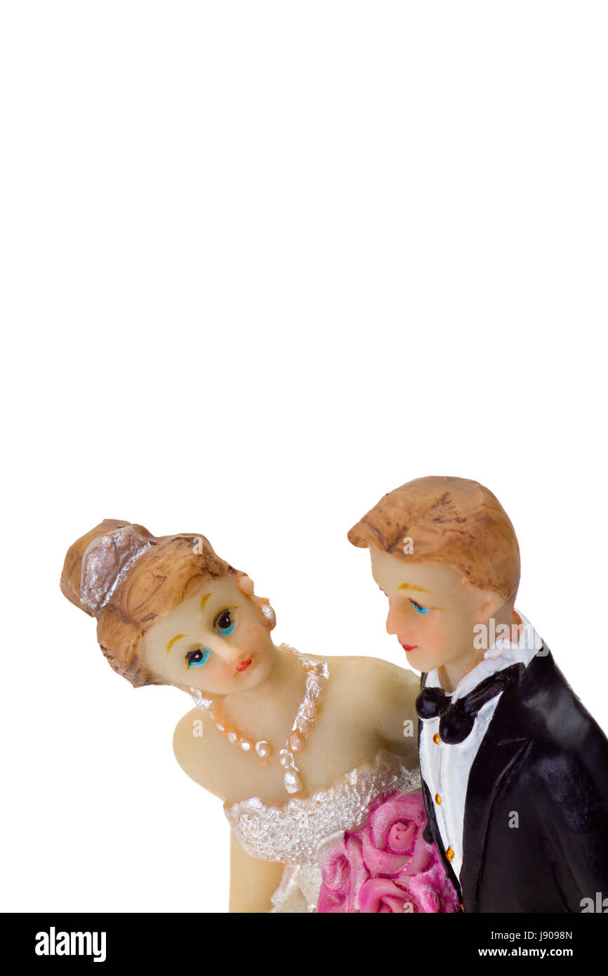 Bridal pair isolated on white background Stock Photo - Alamy