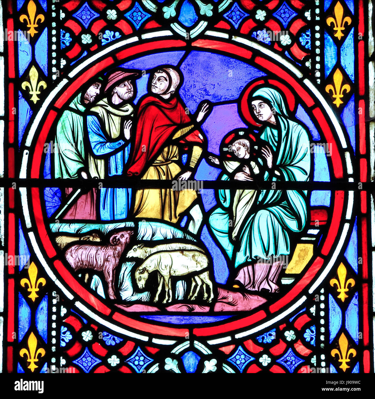 Stained Glass Nativity Uk High Resolution Stock Photography and Images ...