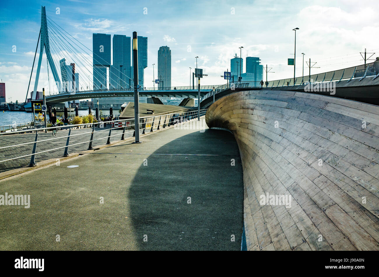 Erasmus Bridge Erasmusbrug in Rotterdam, Netherlands Stock Photo - Alamy