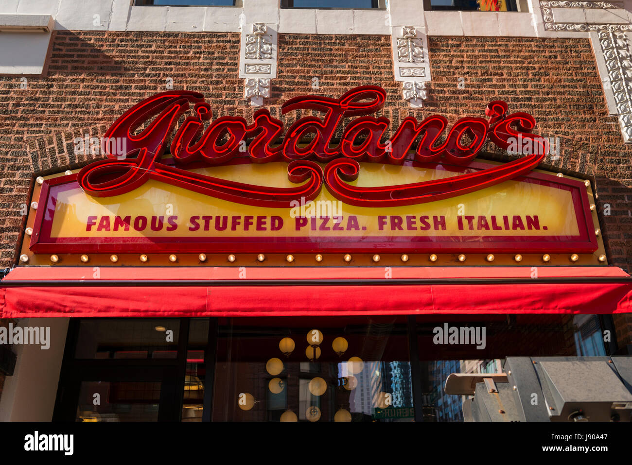 Chicago Illinois N Rush Street Giordanos Famous Stuffed Pizzas Fresh ...