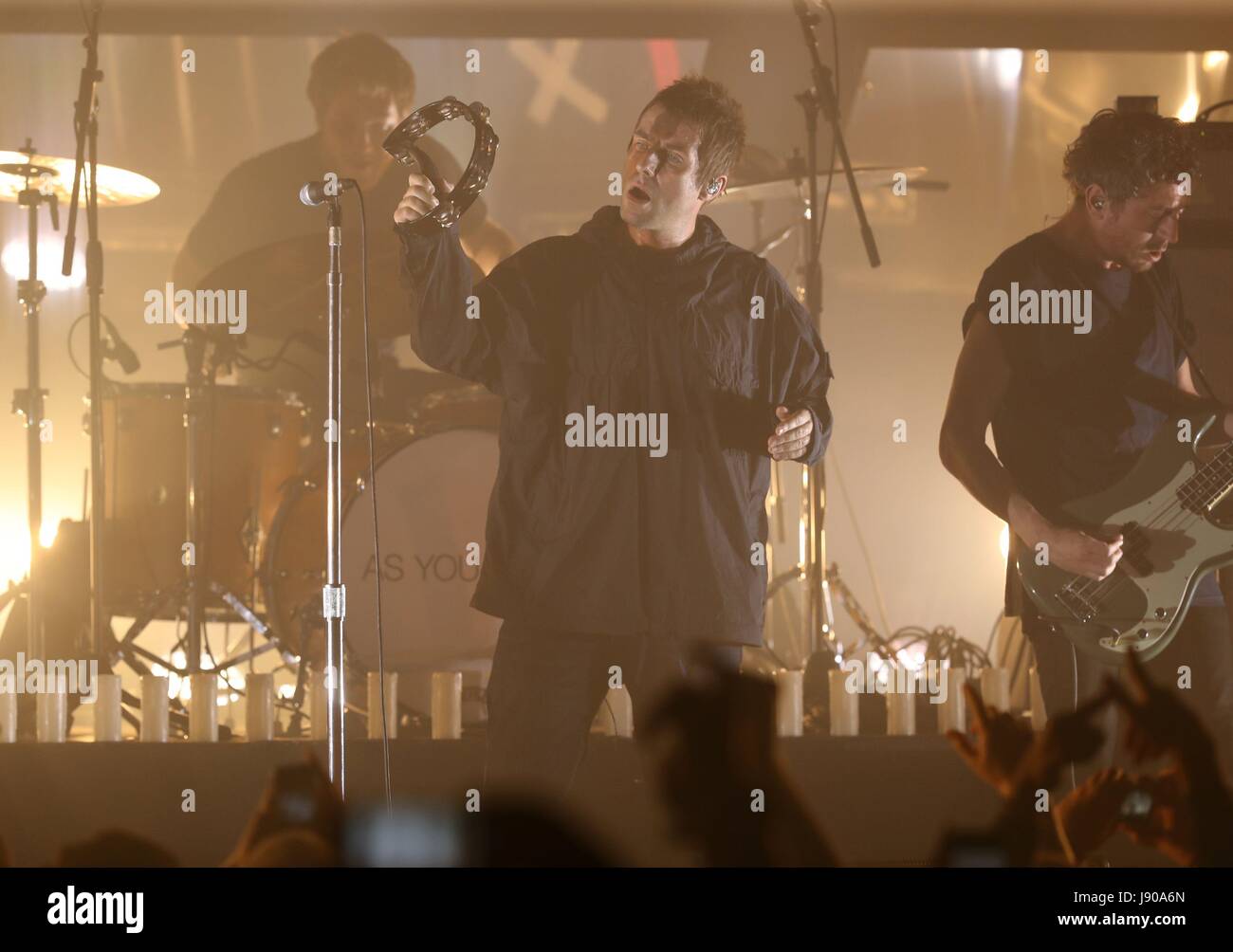 Liam Gallagher playing a concert at Manchester's O2 Ritz, in memory of ...