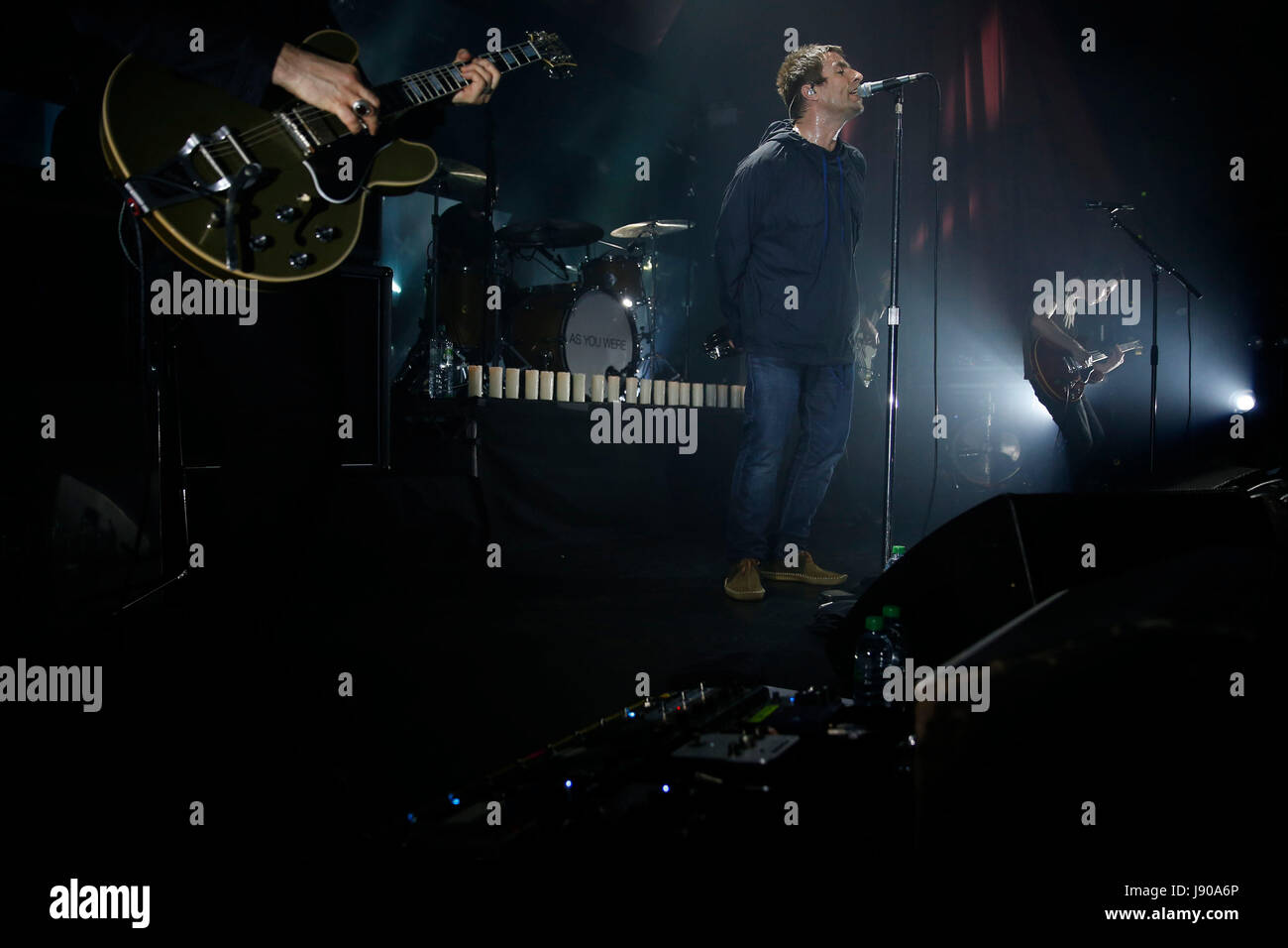 Liam Gallagher playing a concert at Manchester's O2 Ritz, in memory of ...