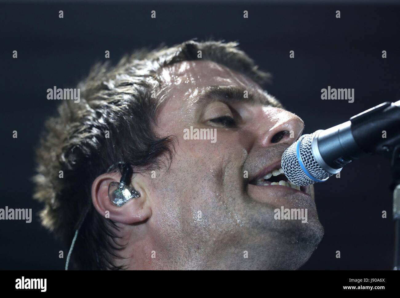 Liam Gallagher playing a concert at Manchester's O2 Ritz, in memory of ...