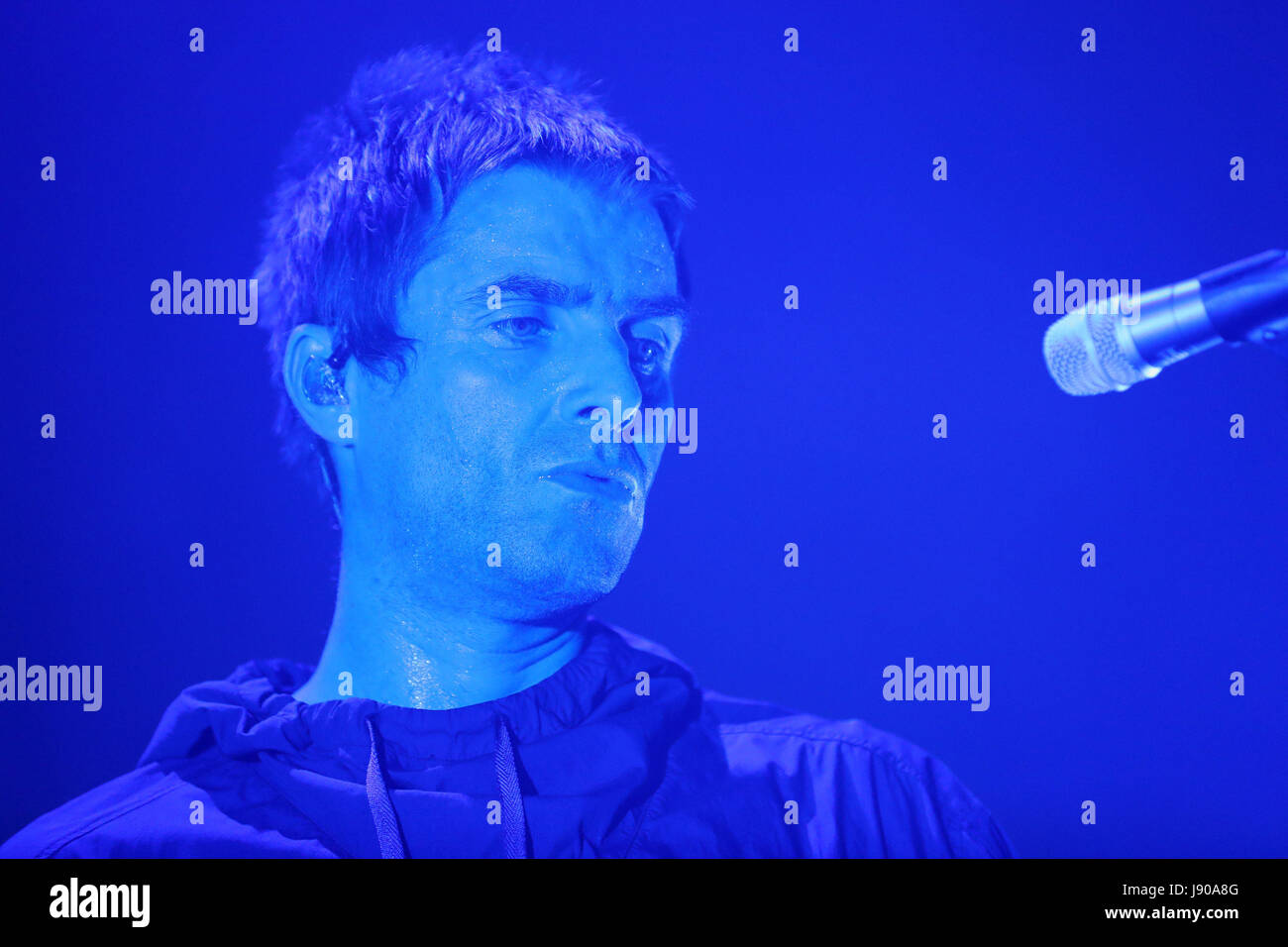 Liam Gallagher playing a concert at Manchester's O2 Ritz, in memory of ...