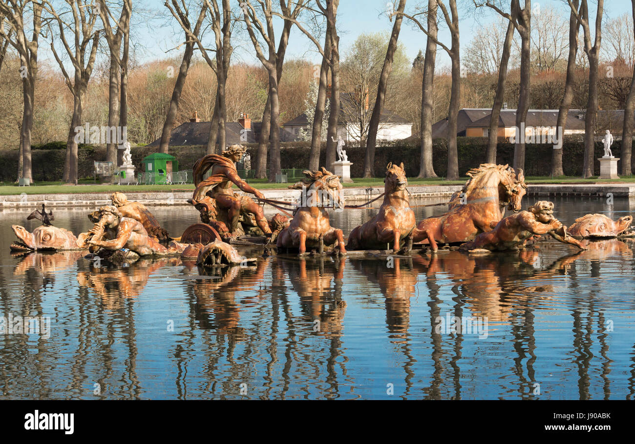 The Fountain of Apollo, Versailles castle , France Stock Photo - Alamy