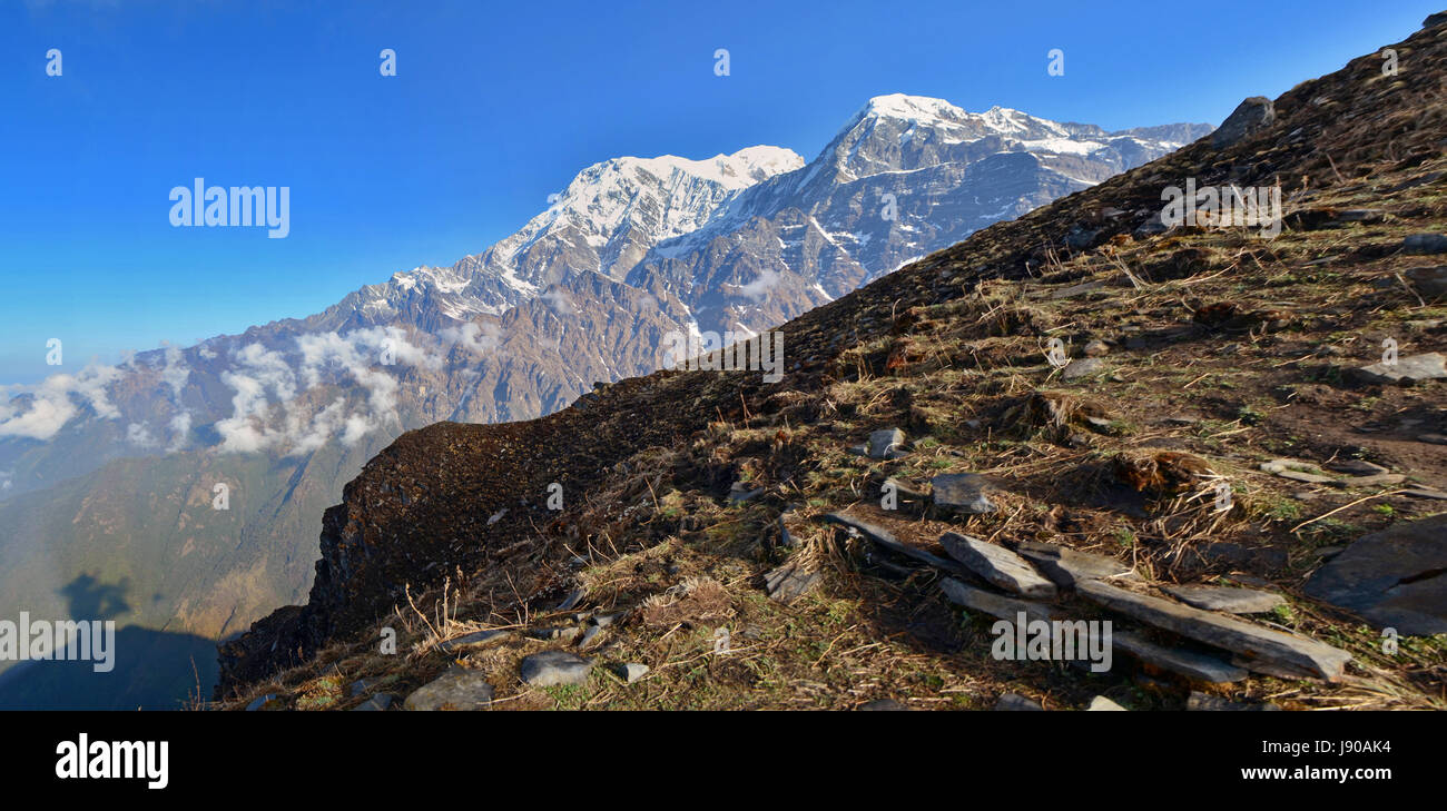 Himalayan Mountain panorama Landscape Stock Photo - Alamy