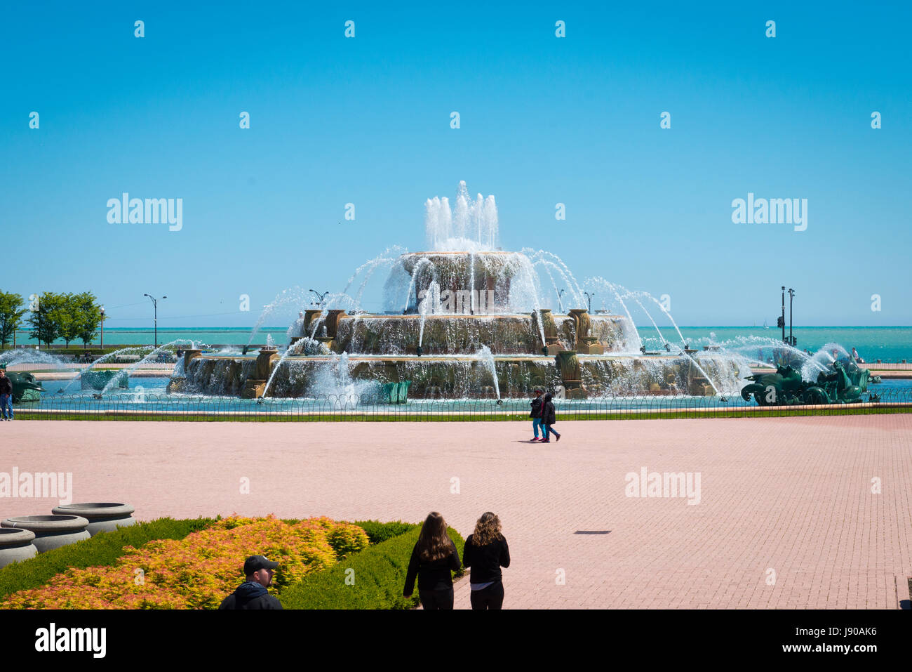 Chicago Illinois Near South Side Grant Park Buckingham Fountain 133 ...