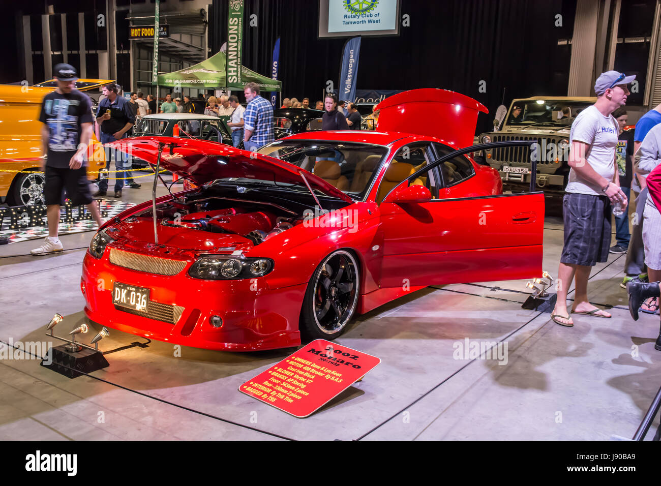 Australian 2002 Holden Manaro on display at Tamworth Australia Stock ...