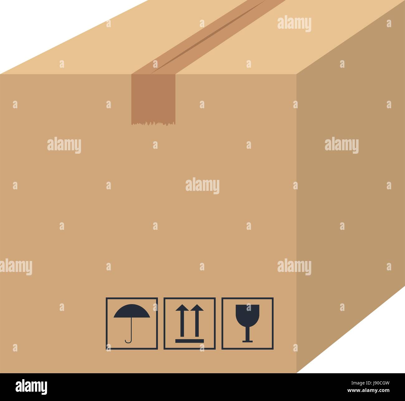 box carton isolated icon Stock Vector Image & Art - Alamy