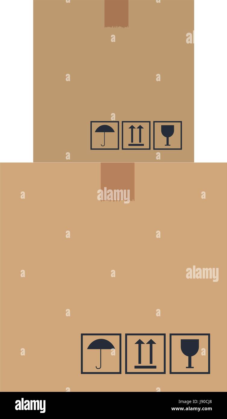 boxes carton isolated icon Stock Vector Image & Art - Alamy